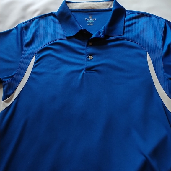 Pro Tour | Shirts | Pro Tour Coolplay Side Vented Moisture Wicking Blue ...